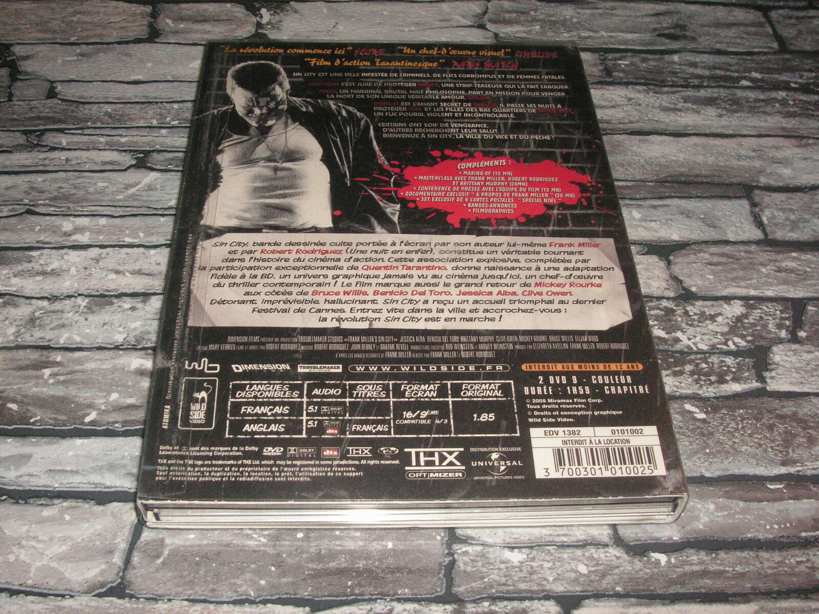 SIN CITY bruce willis mickey rourke clive owen / EDITION COLLECTOR DVD ...