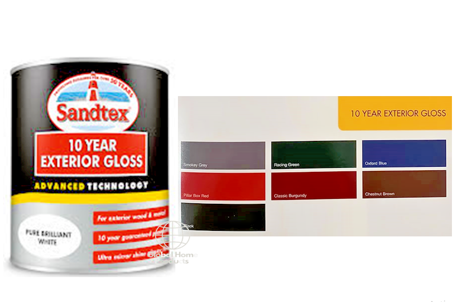 Sandtex Paint 10 Year Exterior Gloss Wood & Metal All Colours - Paint ...