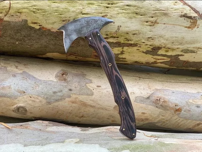 Custom Handmade carbon stee Axe Tomahawk Throwing Axe Outdoor Hatchet ...