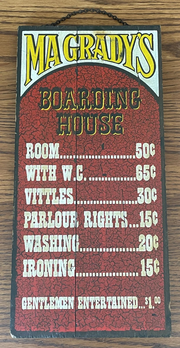Hanging Wood Sign Restaurant