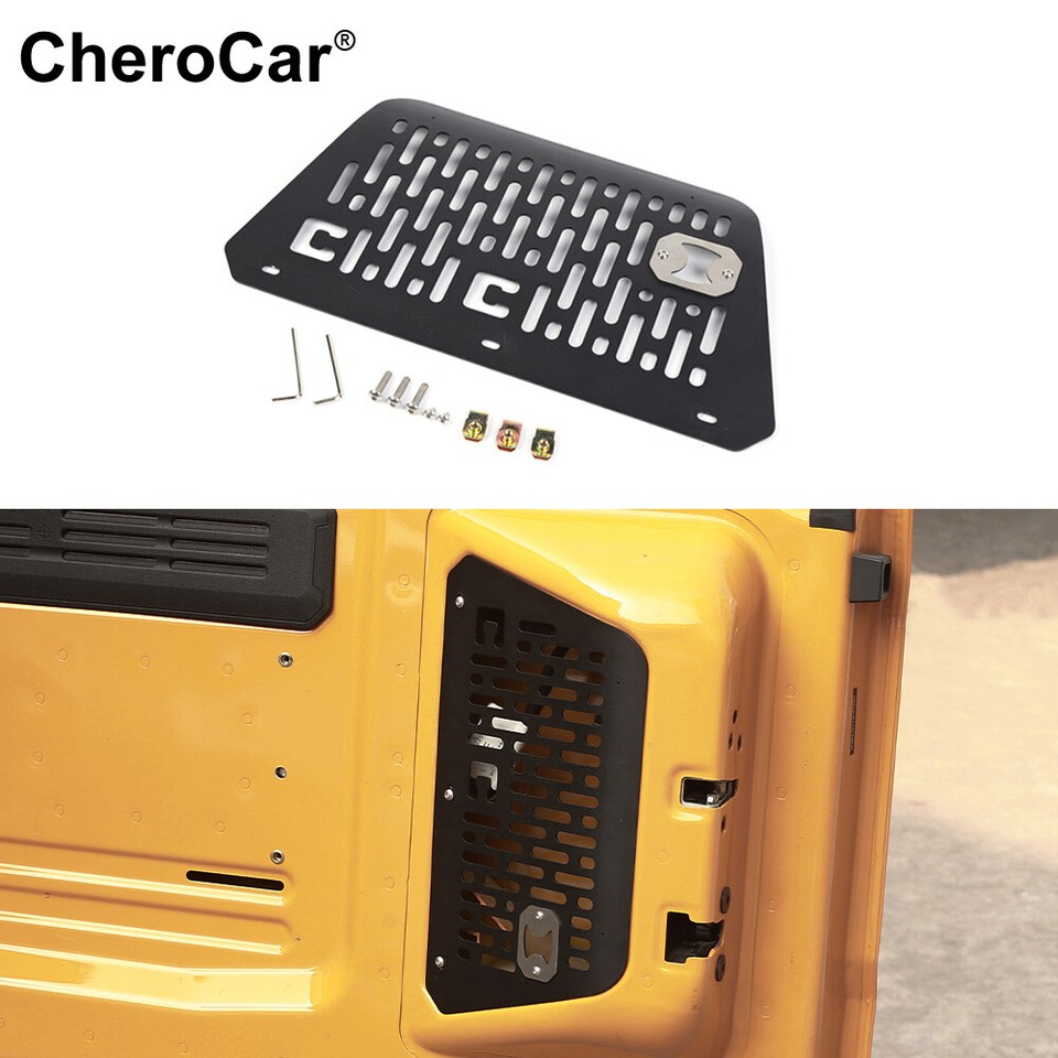 Car Tailgate Rear Door Vent Panel Plate Cover Guard Trim For 21+ Ford ...