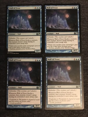 Wall of Frost *PLAYSET* Magic MtG x4 NM 2011 M11 | eBay