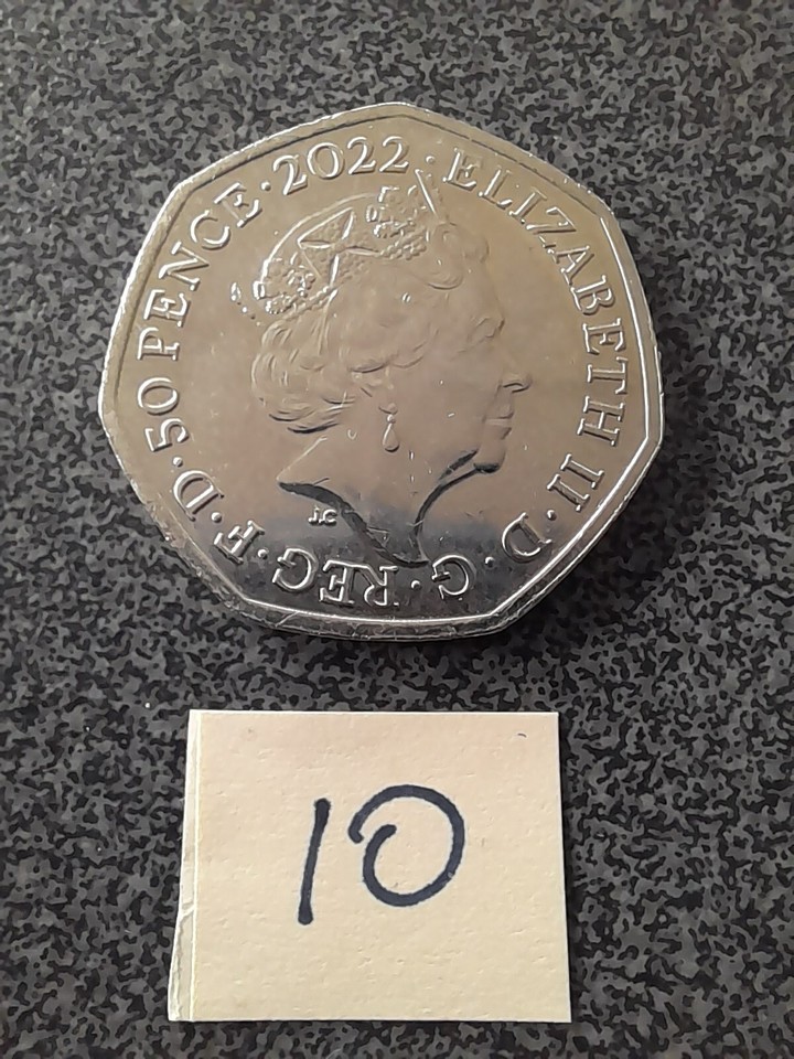 50P COIN QUEENS PLATINUM 70TH JUBILEE 2022 RARE | eBay