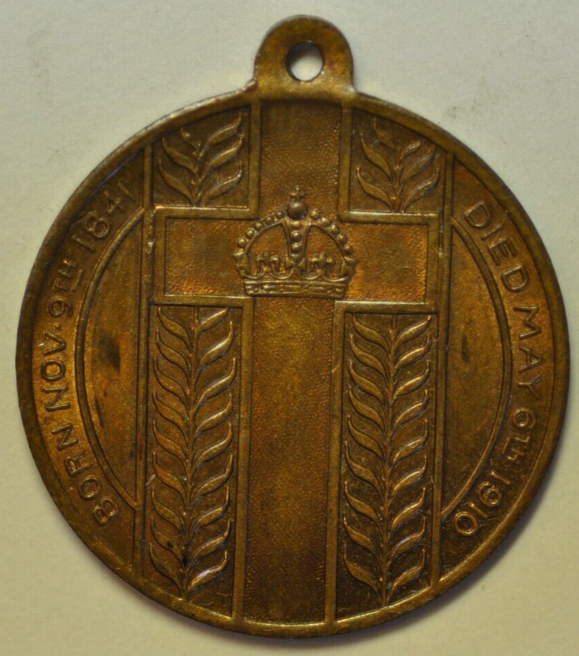 mw23120 G. Britain Medal King Edward VII Born 1841 Died 1910 24 mm 3.91 ...