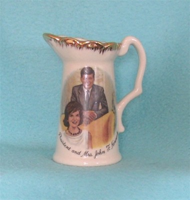 Vintage President and Mrs. John F. Kennedy Souvenir Pitcher | eBay