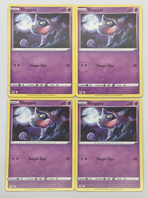 POKEMON TCG LOST ORIGIN Shuppet x4 4x Common Playset #072/196 Pack ...