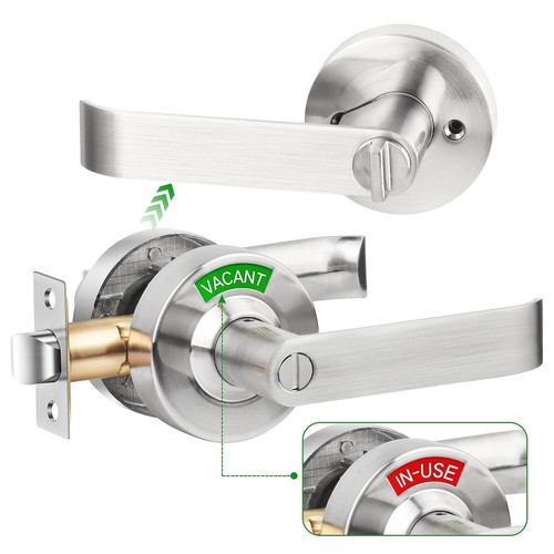 Indicator Privacy Lock and Door Lever,Vacant Occupied Bathroom Knob ...