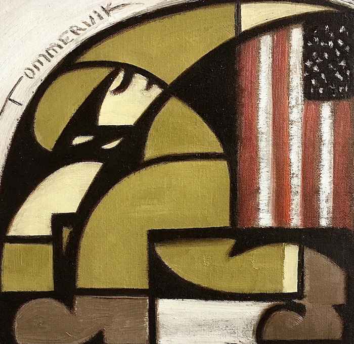 TOMMERVIK SOLDIER RASING FLAG ART MILITARY AMERICAN FLAG USA PATRIOTIC ...