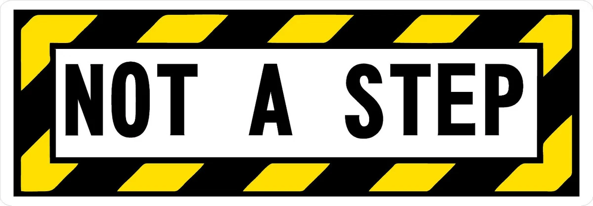 Do Not Step Safety Decals