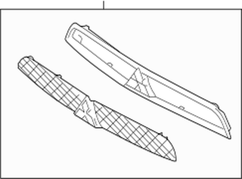 7450A093 Mitsubishi Grille, radiator 7450A093, New Genuine OEM Part | eBay