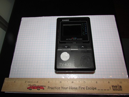 Casio TV-430 Portable TV With 2" Color LCD Screen Analog TV - Turns On ...
