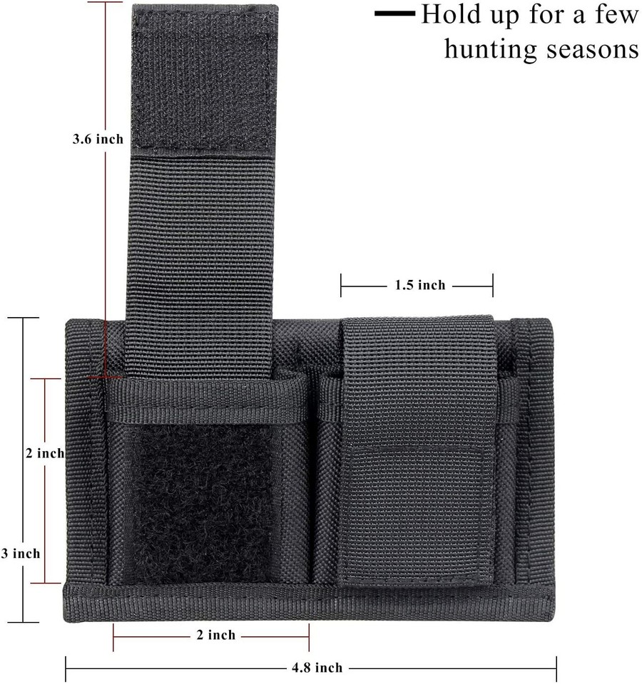 Universal Revolver Speedloader Pouch Belt Case Holder for 22 32 38 357 ...