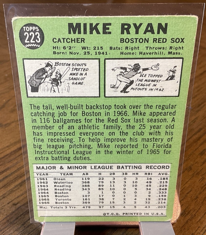 1967 Topps #223 Mike Ryan | eBay