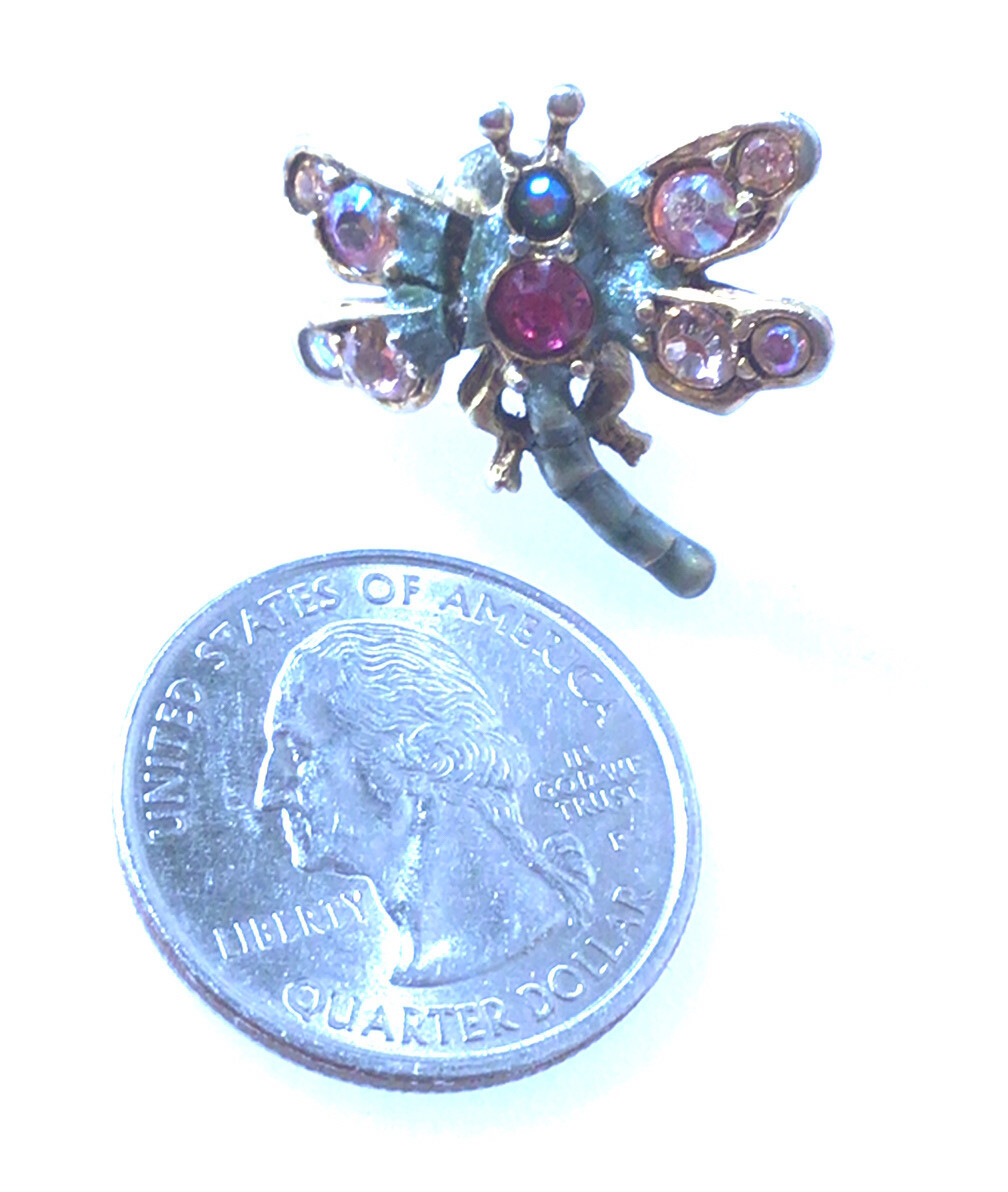 Jay Strongwater Crystal Dragonfly Pin/ Brooch Small Signed | eBay
