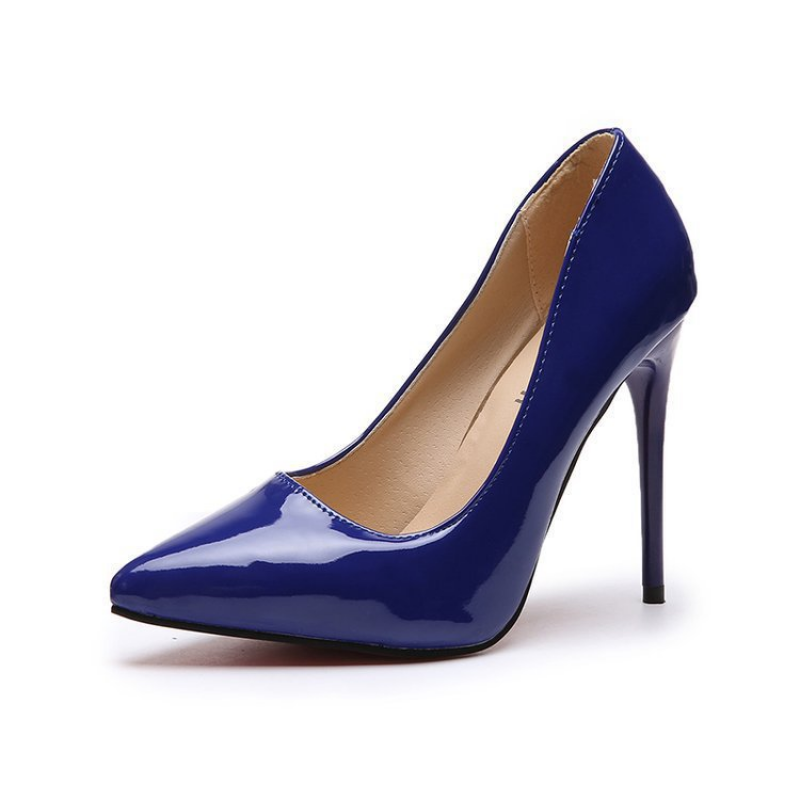 Women's High Heels Pumps 11cm Pointed Stiletto High Heels Large Size ...