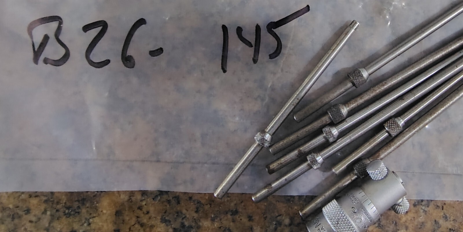 🗽 VINTAGE STARRETT ID MICROMETER EXTRA RODS FOR CUTTING TO NEW LENGTHS ...