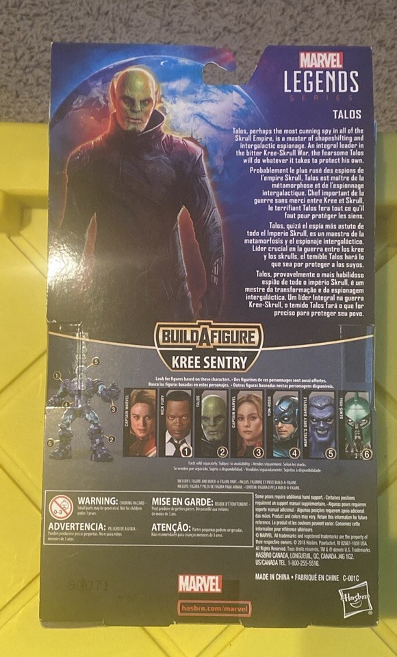NEW!! Hasbro Captain Marvel Legends Series - 6" Talos Action Figure ...