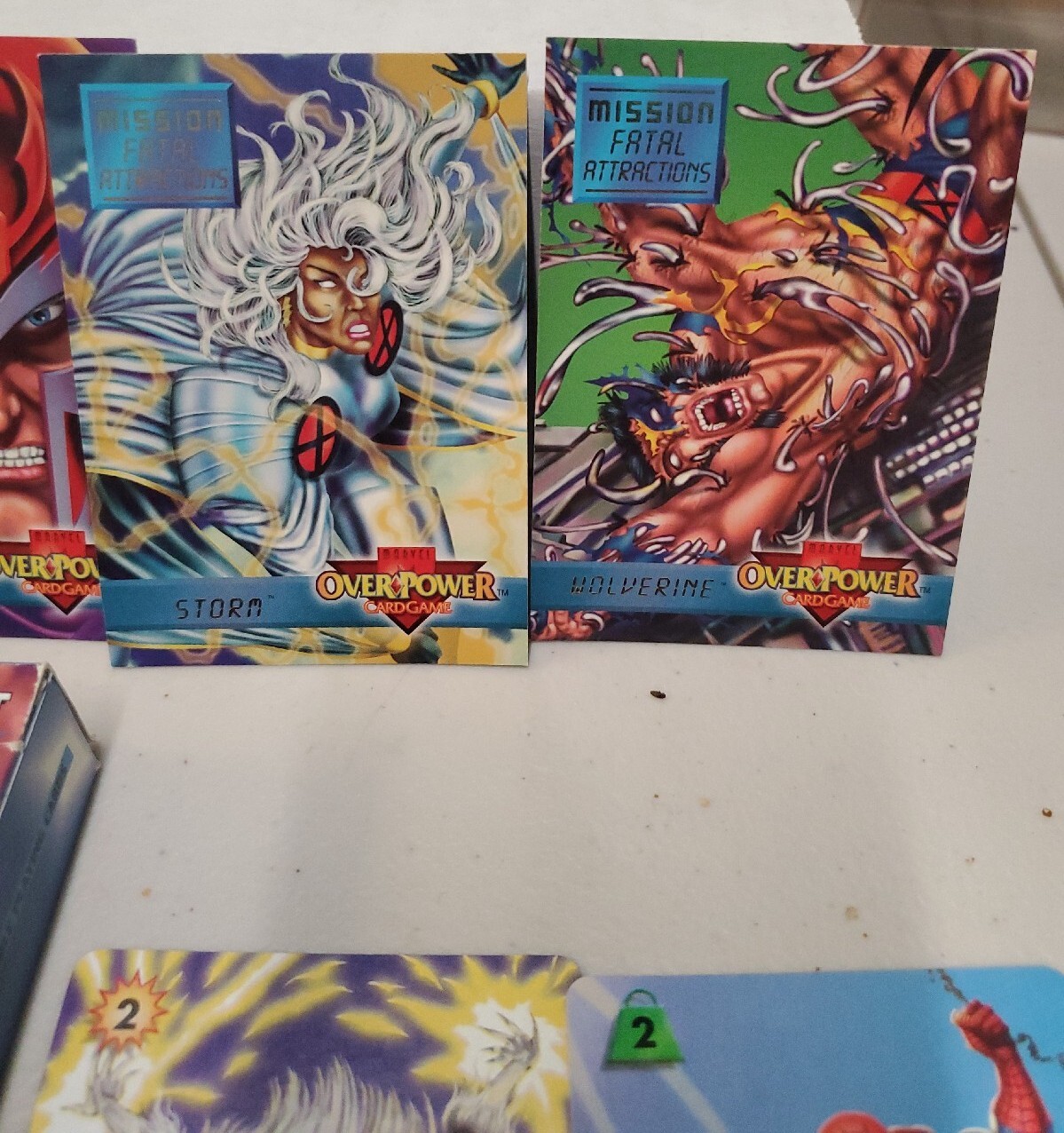 1995 Marvel Overpower Card Game Sworn To Protect Box 55 cards +7 ...