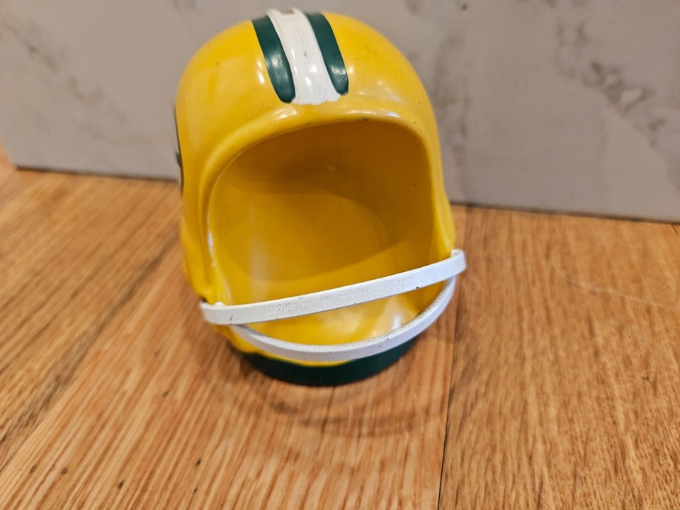 Vintage 1960s Green Bay Packers Vintage Ceramic Helmet Coin Bank NFL ...