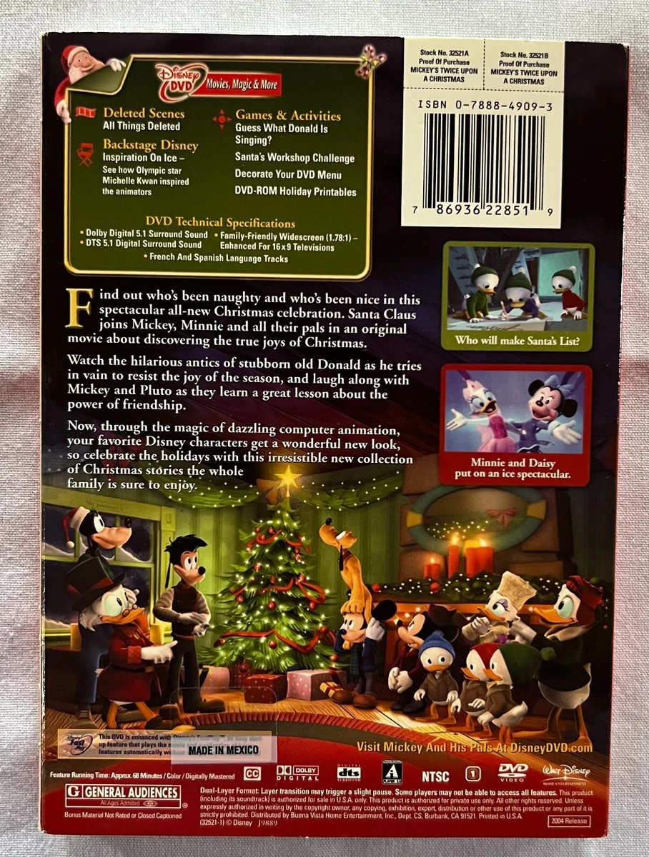 Mickeys Once Upon A Christmas Dvd Menu