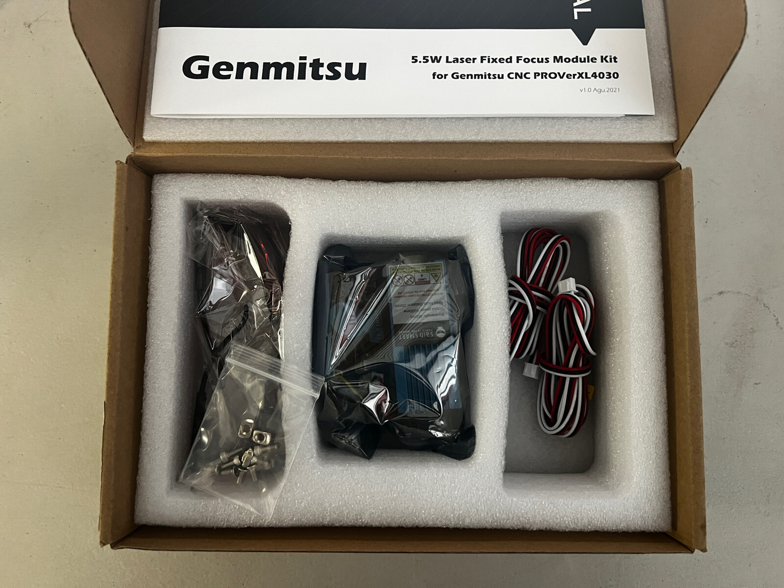 SainSmart Genmitsu 5.5w Blue Laser Head Module Kit 450nm for CNC ...