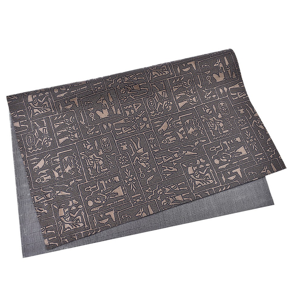 A3 Egyptian PVC Leather Fabric Vintage DIY Handmade Sewing Cloth Copper ...