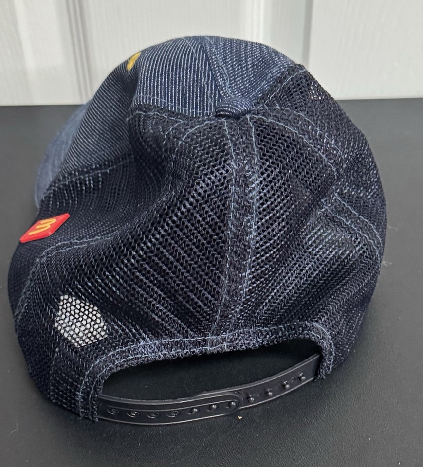 McDonalds Hat Adult Snapback Navy Blue Baseball Cap Employee Uniform | eBay