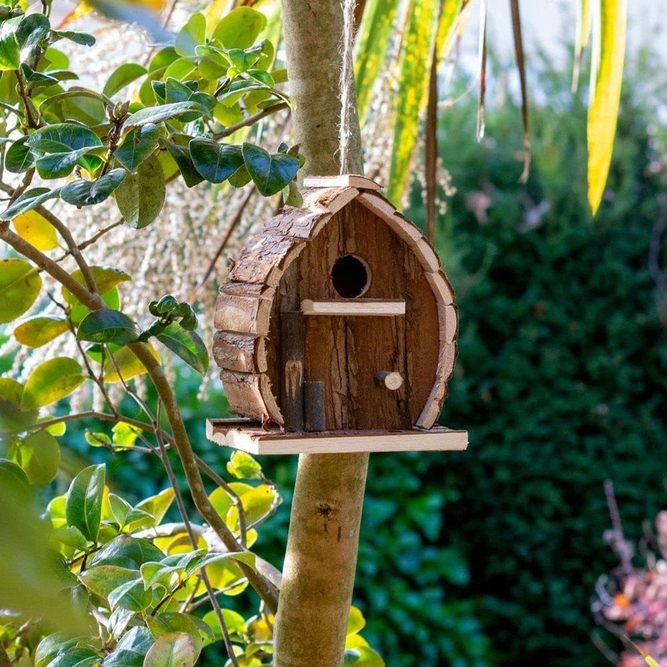 CKB LTD Bird Nesting Box House Wooden Hanging Nest Box Home for Birds ...