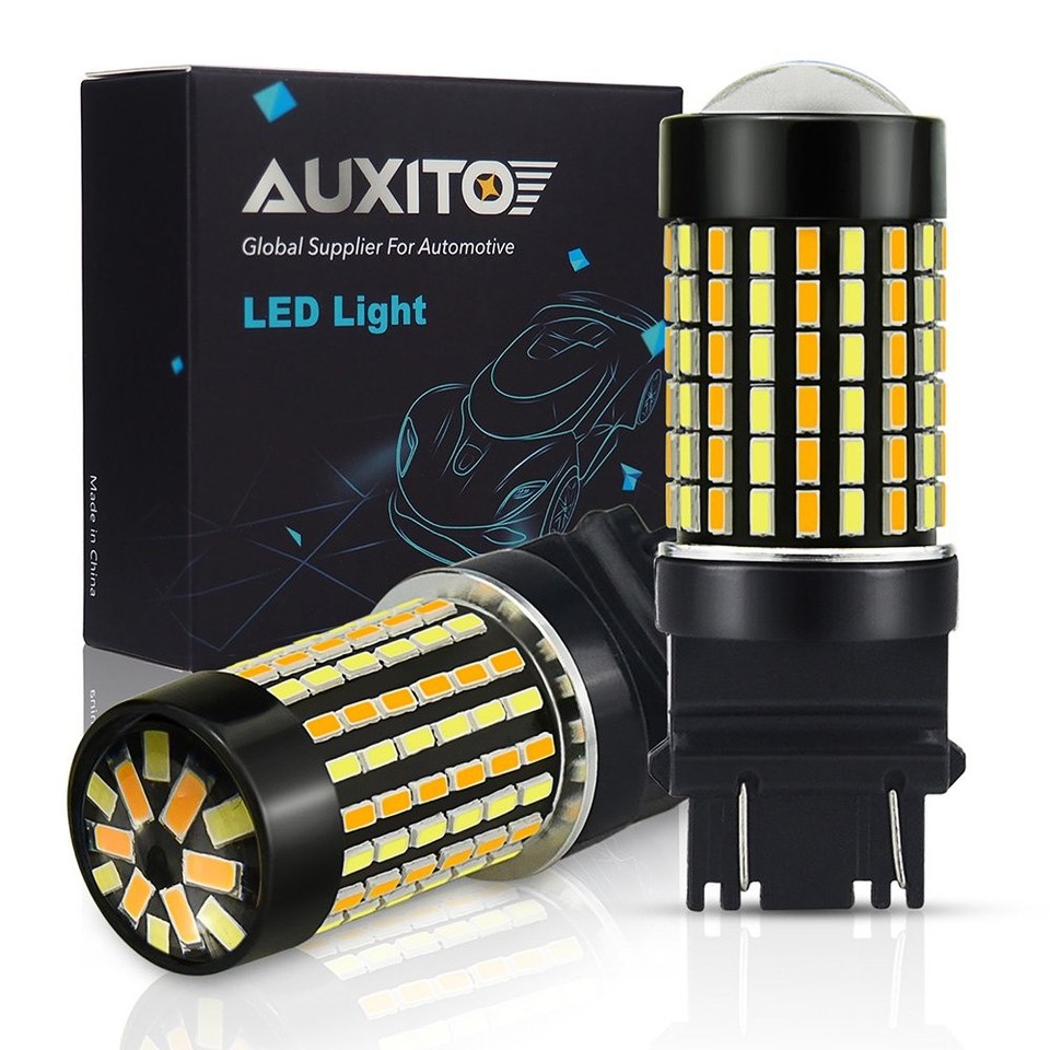 120-SMD LED 3157 Parking Dual Color White Amber Switchback Signal Turn ...