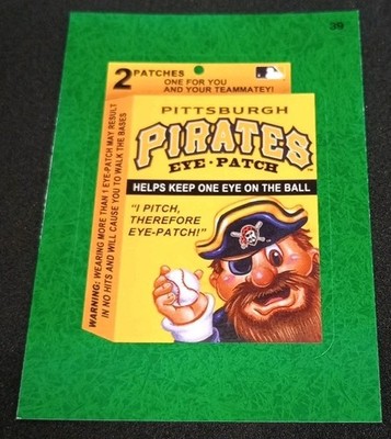 2016 Wacky Packages Baseball Series "PITTSBURGH EYE PATCH" Grass ...