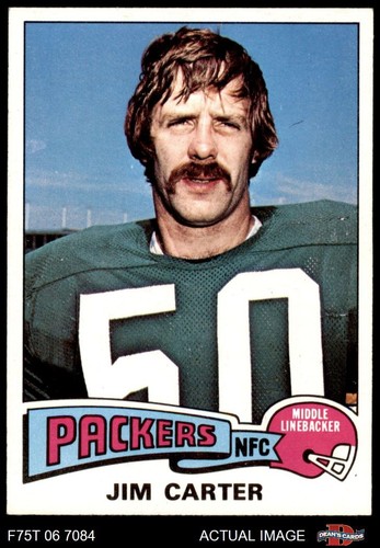 1975 Topps #19 Jim Carter Packers Minnesota 7.5 - NM+ | eBay