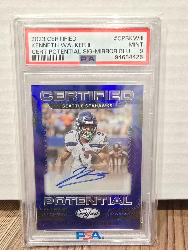 4 Card PSA 9 NFL Autograph Lot. #'d Trey McBride, Hines Ward, Kenneth ...