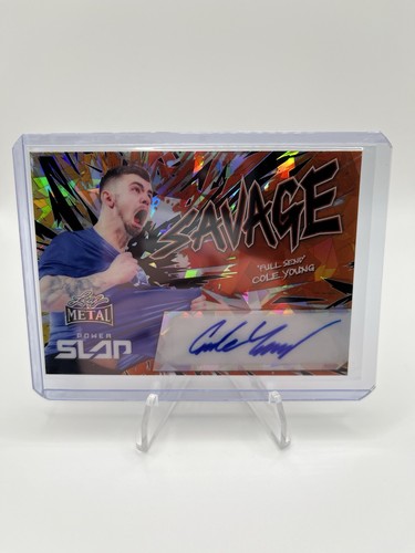 2025 Leaf Metal Power Slap Cole Young “FULL SEND” SAVAGE ORANGE ICE ...