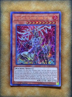 Yugioh Gizmek Kaku, The Supreme Shining Sky Stag IGAS-EN024 Secret 1st ...