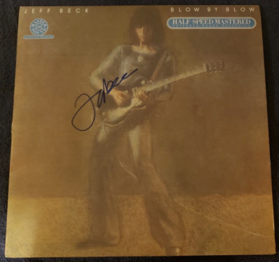 JEFF BECK SIGNED RECORD BLOW BY BLOW AUDIOPHILE ULTRA RARE! 1 OF KIND ...