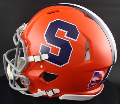 SYRACUSE ORANGE NCAA Riddell Speed Full Size AUTHENTIC Football Helmet ...