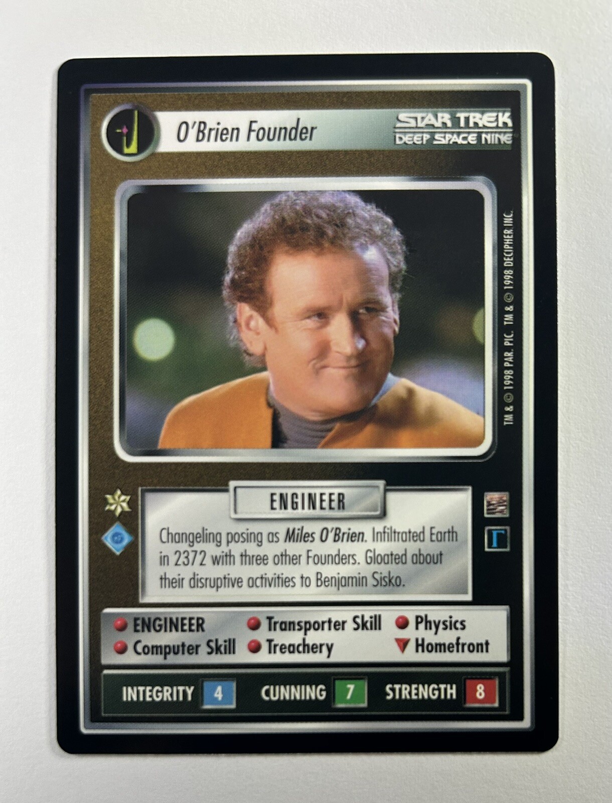 Star Trek CCG Dominion O'BRIEN FOUNDER Rare Never Played | eBay