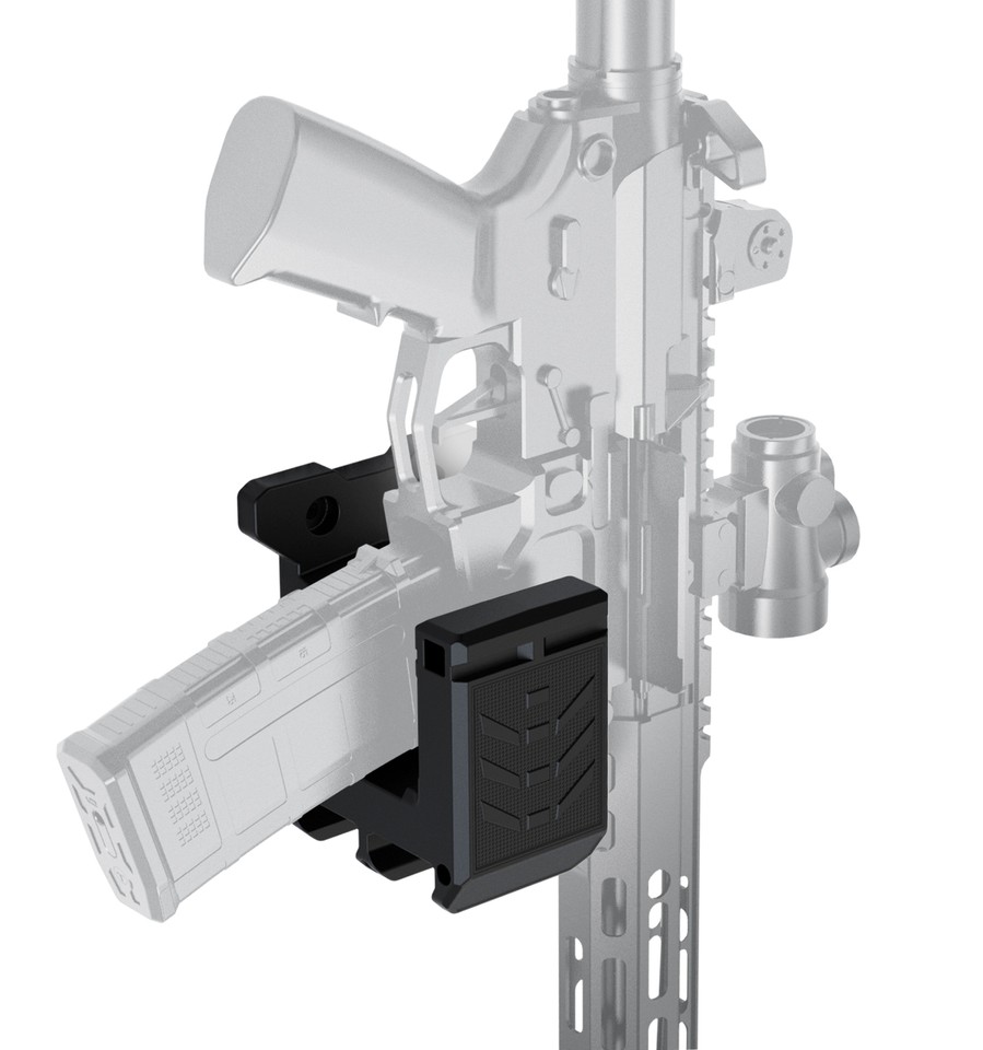 Upgraded Gun Wall Mount with 2 Mag Holder for 223/5.56 Rifle,Gun Rack ...