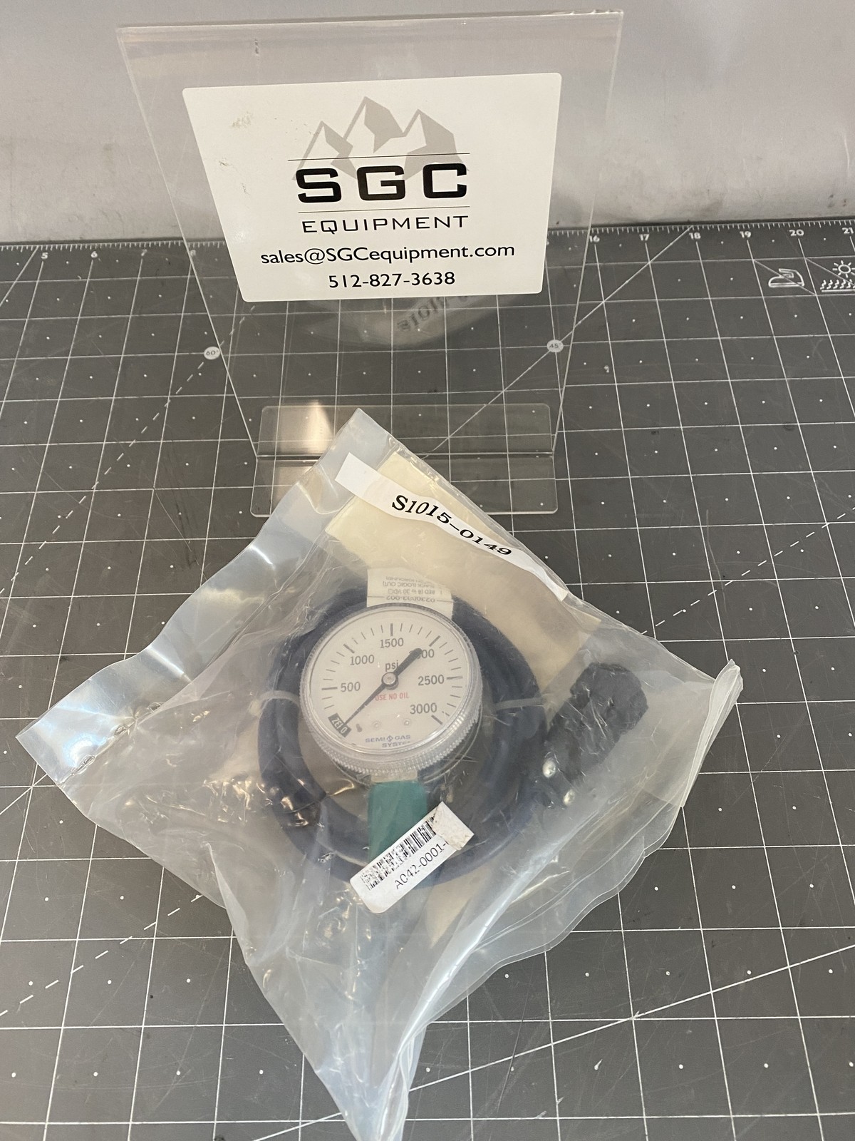 Semi-Gas Systems, Inc. Pressure Gauge 0-3000 PSI PN: 01-0244-C | eBay