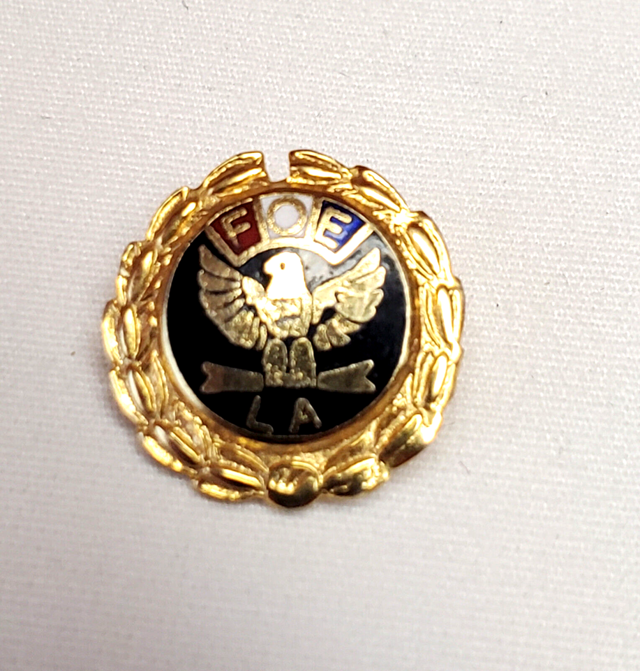 Vintage FOE LA Fraternal Order Of Eagles Los Angeles Lapel Pin Brooch ...
