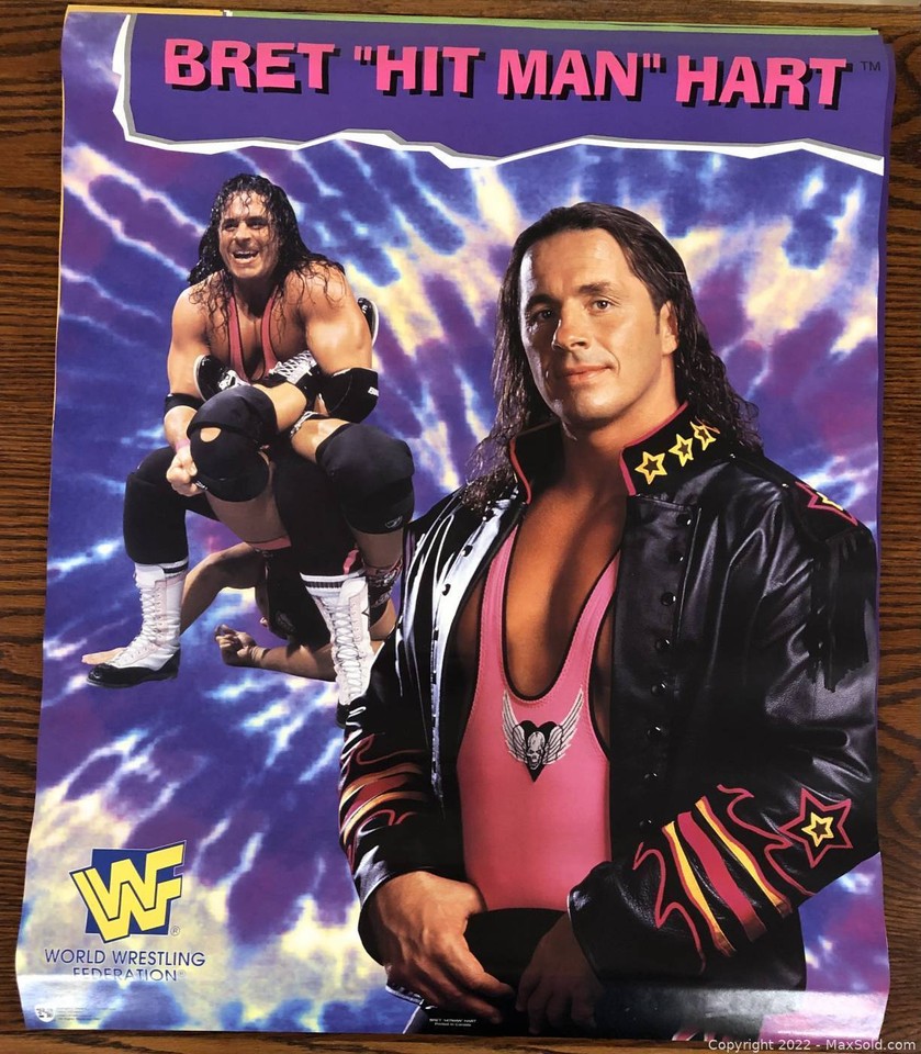 Vintage WWF WWE Poster 16x20 NEW Sunny Shawn Michaels Bret Hart 1997 | eBay
