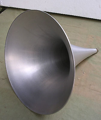 new made spun aluminum phonograph horn phonograph | eBay