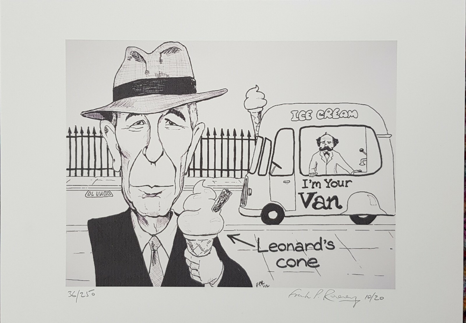 Limited Edition Signed Print & Greeting Card Bundle - Leonard Cohen ...