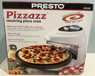 Presto Pizzazz Plus Rotating Pizza Oven 03430 Black New Sealed in ...