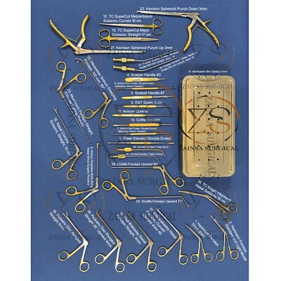 Fess Instruments Set Endoscopic Sinus Surgery A+ German Steel ENT ...