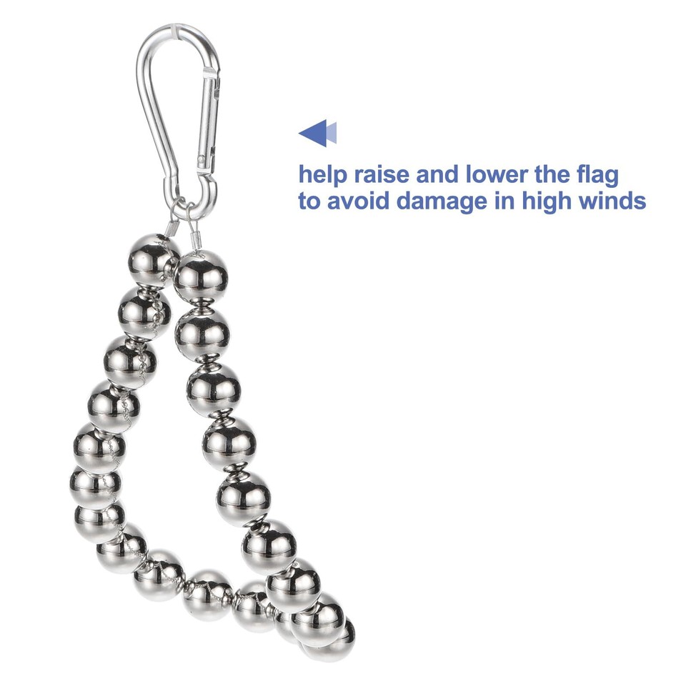 1 Pcs Flag Pole Beaded Retainer Ring FlagPole Weights for Bottom ...