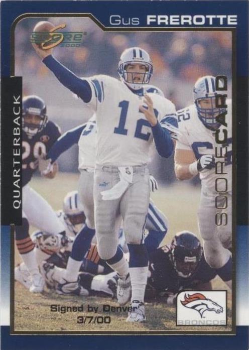 2000 Score - Gus Frerotte #61 Scorecard /2000 for sale online | eBay