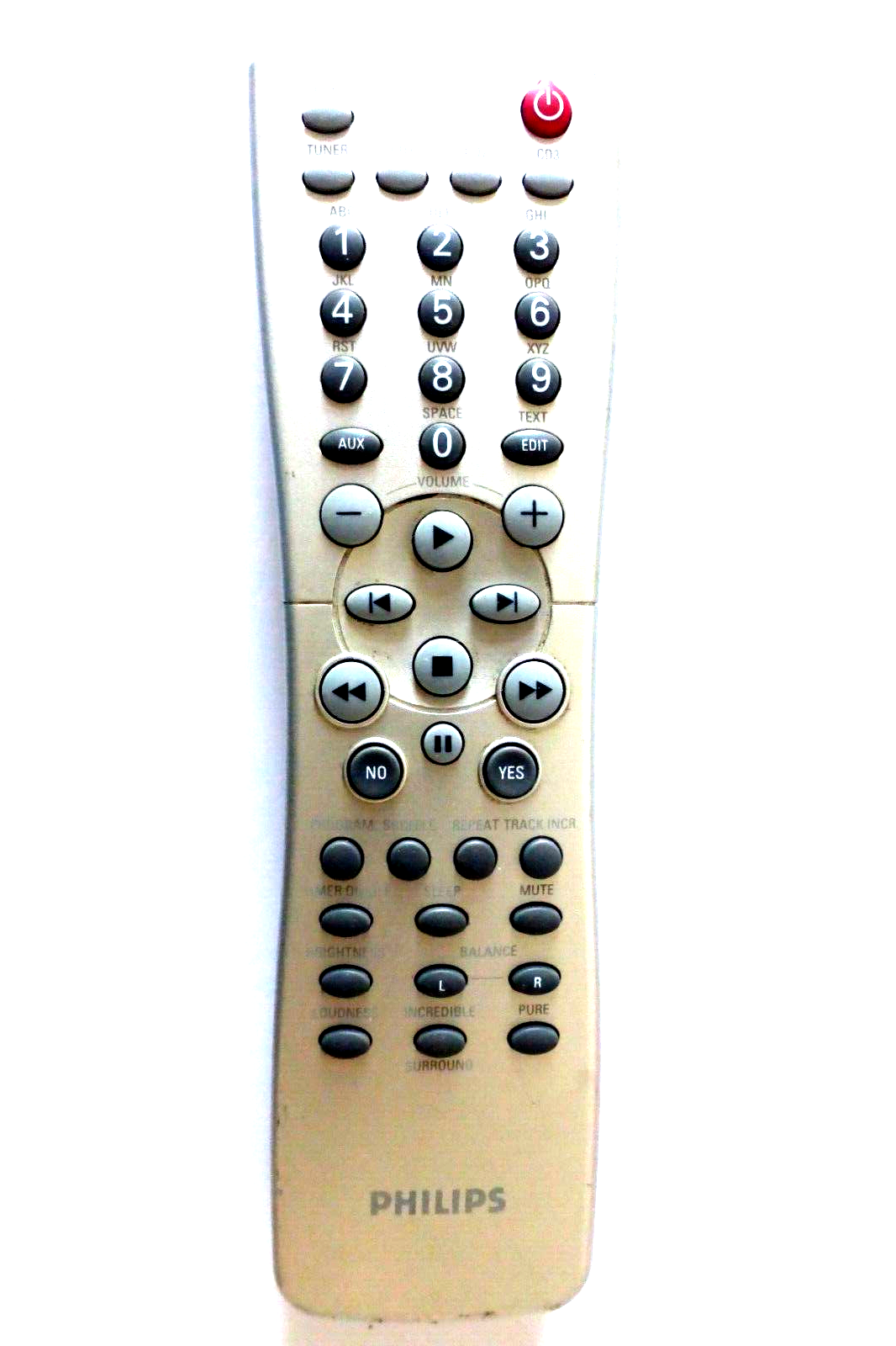 PHILIPS 3 CD HIFI REMOTE CONTROL RC2506/01 for FWR7 FWR8 FWR8R FWR8R/37 ...