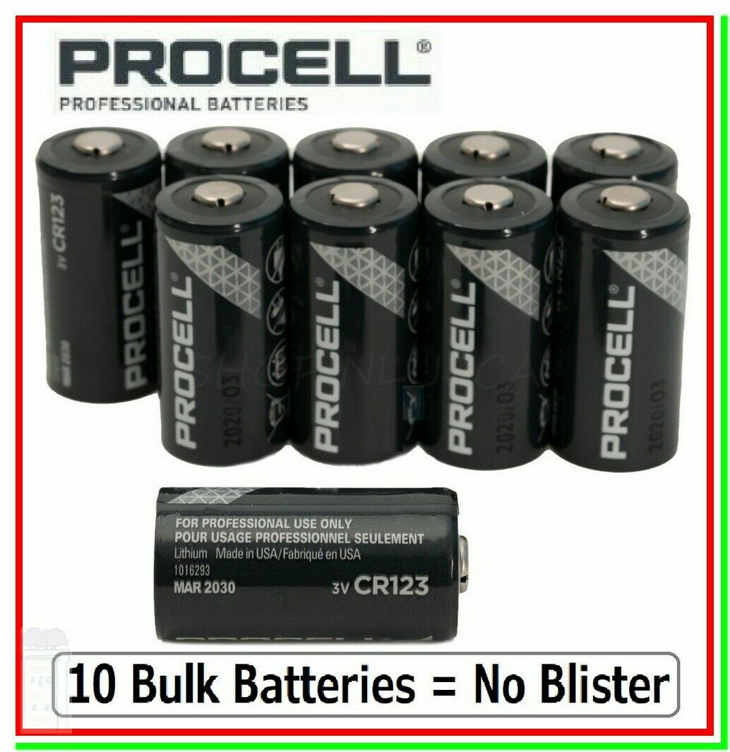 batteria cr123a 3v litio cr123 procell 123 5018LC 6205 cr17345 scegli ...