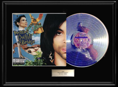 PRINCE GRAFFITI BRIDGE ALBUM LP WHITE GOLD SILVER PLATINUM TONE RECORD ...
